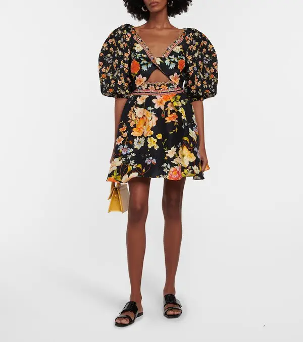 Camilla Embellished Silk Minidress