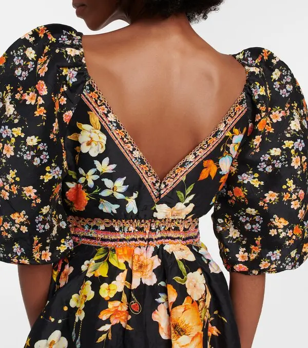 Camilla Embellished Silk Minidress