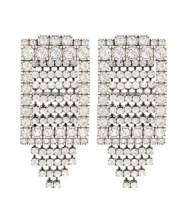 Balenciaga Club Crystal-embellished Drop Earrings