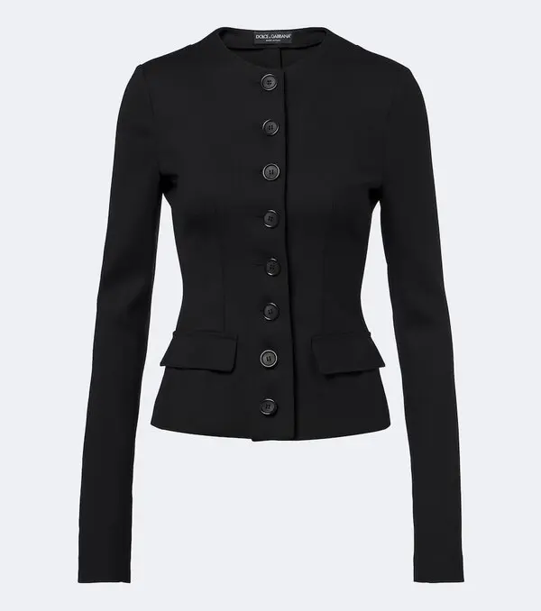 Dolce & Gabbana Wool-blend Blazer - Black