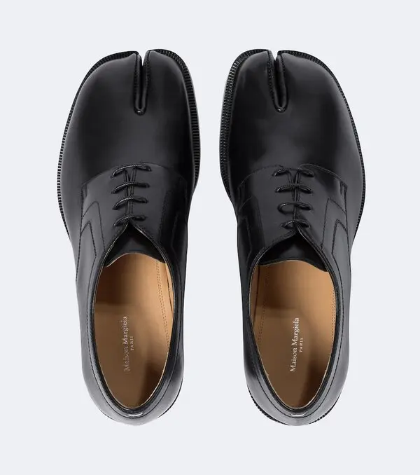 MAISON MARGIELA Tabi Leather Derby Shoes - Black