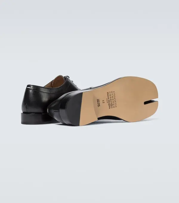 MAISON MARGIELA Tabi Leather Derby Shoes - Black