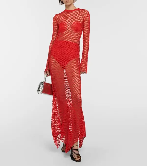 FERRAGAMO Net Maxi Dress