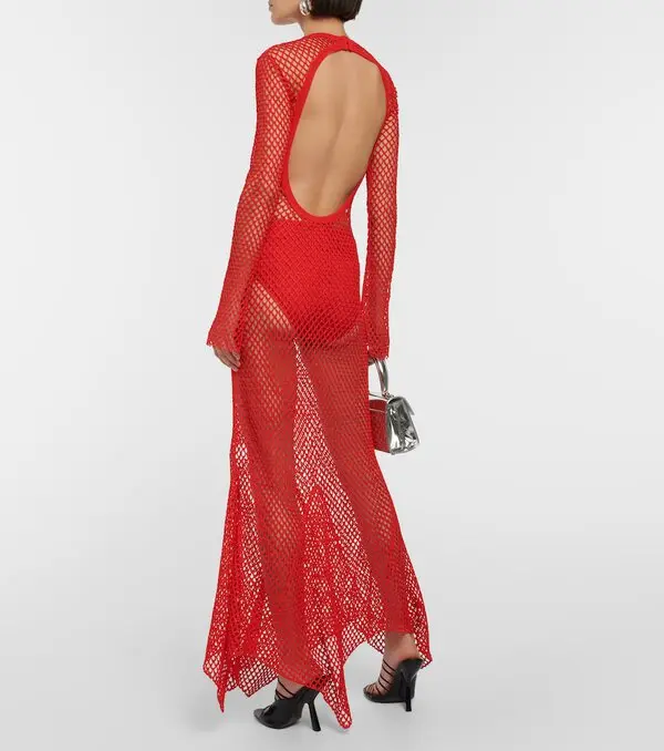 FERRAGAMO Net Maxi Dress