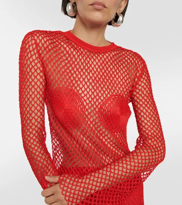 FERRAGAMO Net Maxi Dress