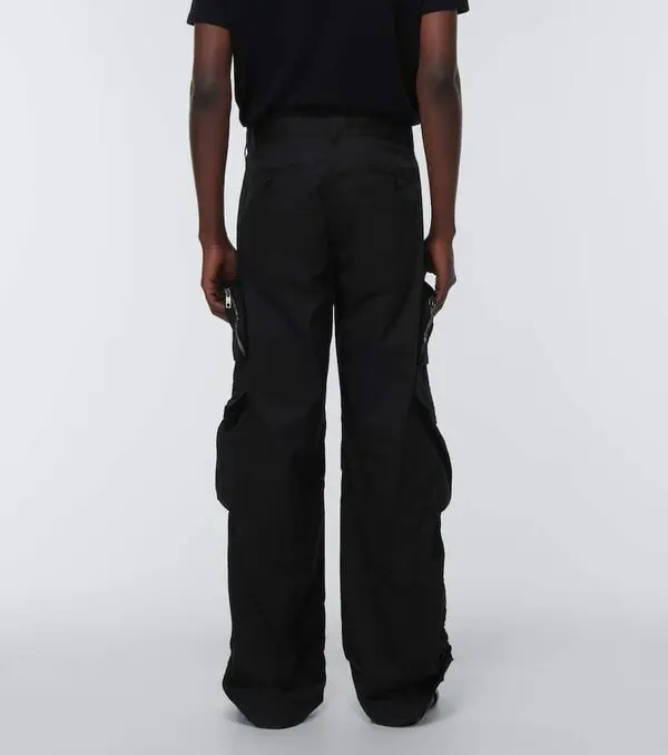 Dolce & Gabbana High-rise Straight Cotton Pants - Black