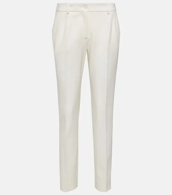 Dolce & Gabbana Low-rise Wool-blend Pants