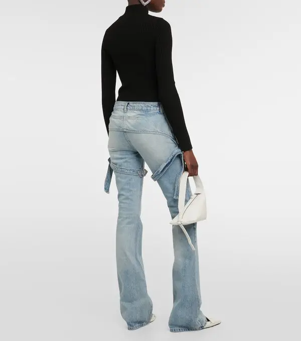 COURREGES Courrèges Mid-rise Bootcut Jeans