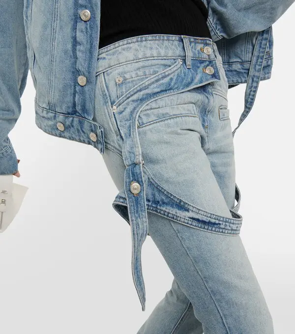 COURREGES Courrèges Mid-rise Bootcut Jeans