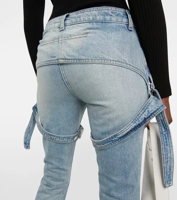 COURREGES Courrèges Mid-rise Bootcut Jeans