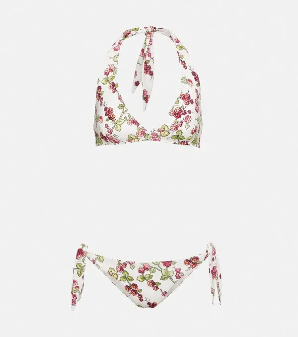 Etro Floral Halterneck Bikini - Multicoloured