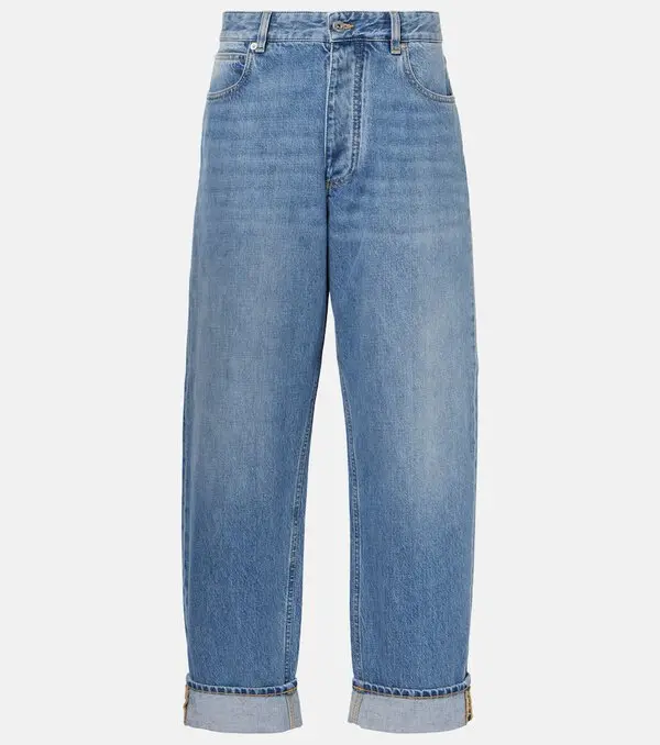 Bottega Veneta Mid-rise Straight Jeans - Blue