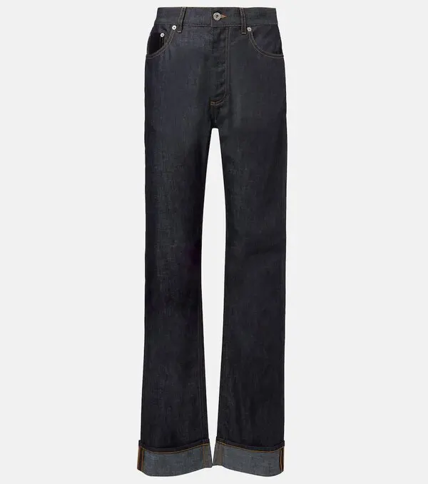 Bottega Veneta Mid-rise Straight Jeans - Blue