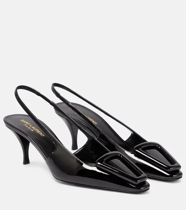 Saint Laurent 24 60 Leather Slingback Pumps