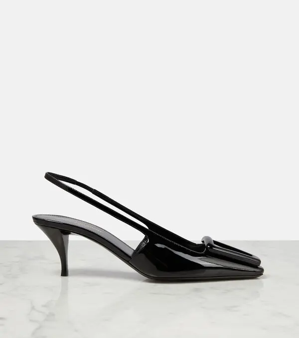Saint Laurent 24 60 Leather Slingback Pumps