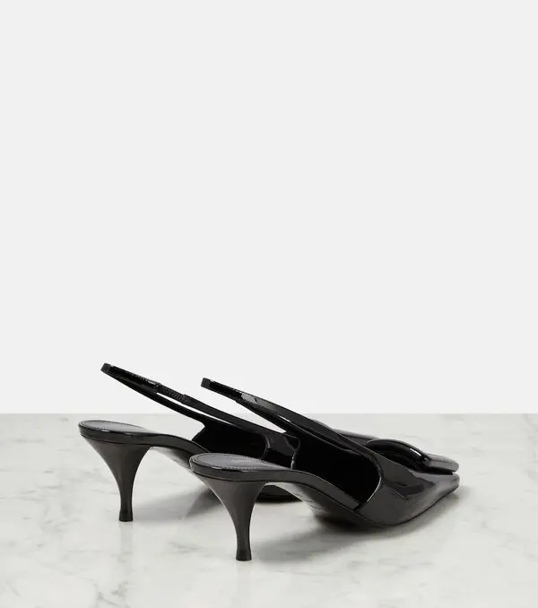 Saint Laurent 24 60 Leather Slingback Pumps