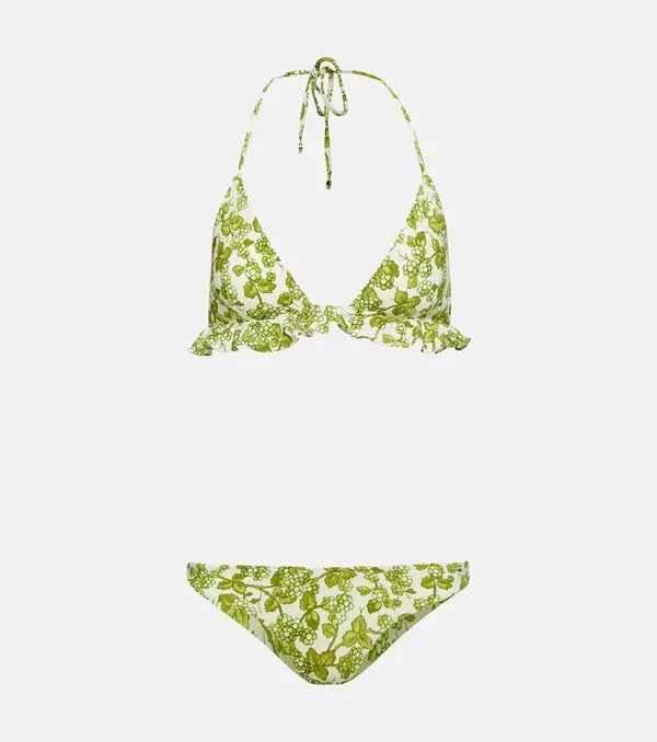 Etro Ruffle-trimmed Printed Bikini - Multicoloured