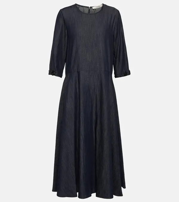 Max Mara Valery Denim Midi Dress