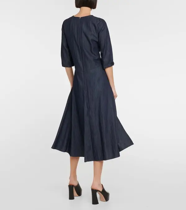 Max Mara Valery Denim Midi Dress