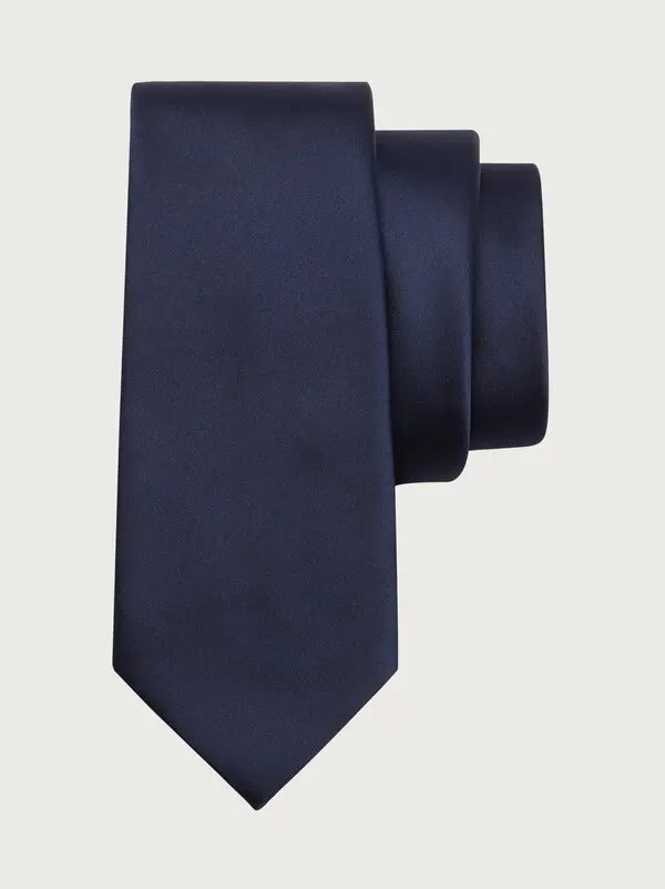 FERRAGAMO Silk Neck Tie - Blue