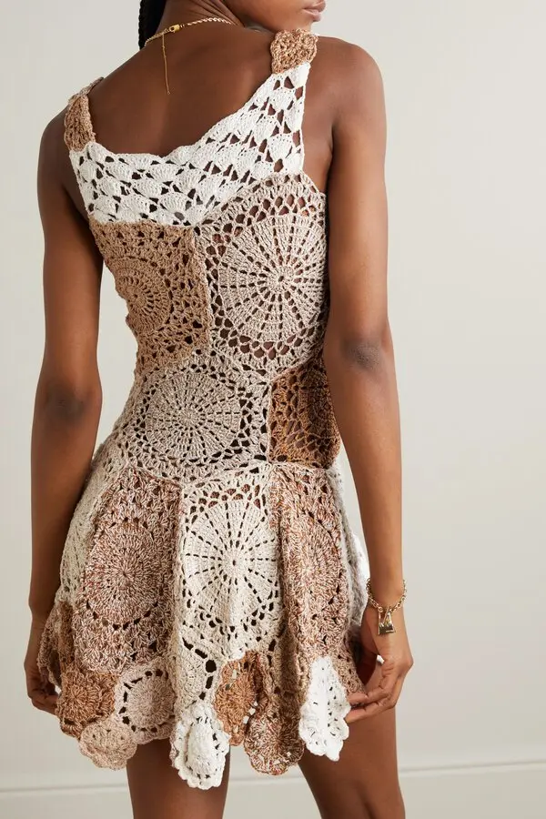 alix pinho crochet dress Buy Alix Pinho Orange Sophie Maxi Dress in Crochet Cotton For Women Online