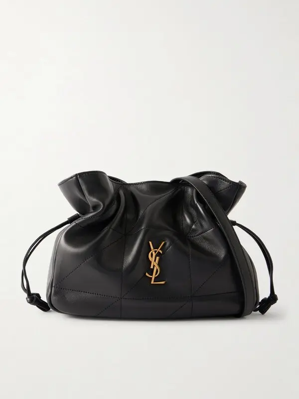 Saint Laurent Jamie Quilted Leather Shoulder Bag - Black
