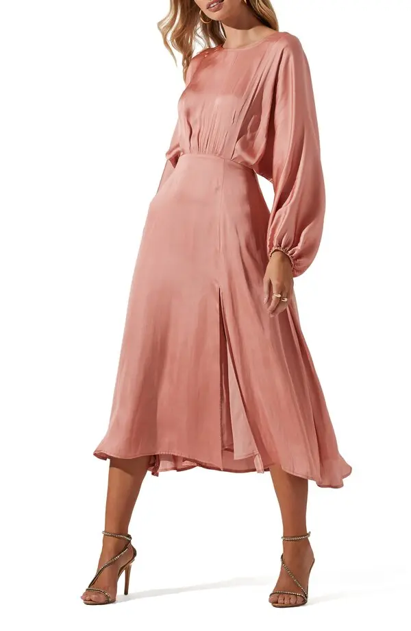Astr The Label Marin Long Dolman Sleeve Dress