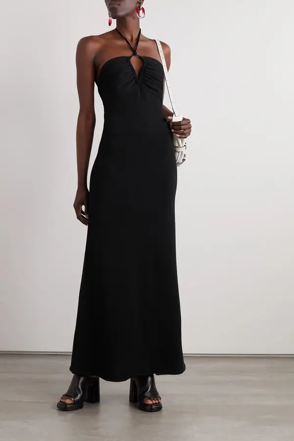 Proenza Schouler Cotton-blend Halterneck Maxi Dress