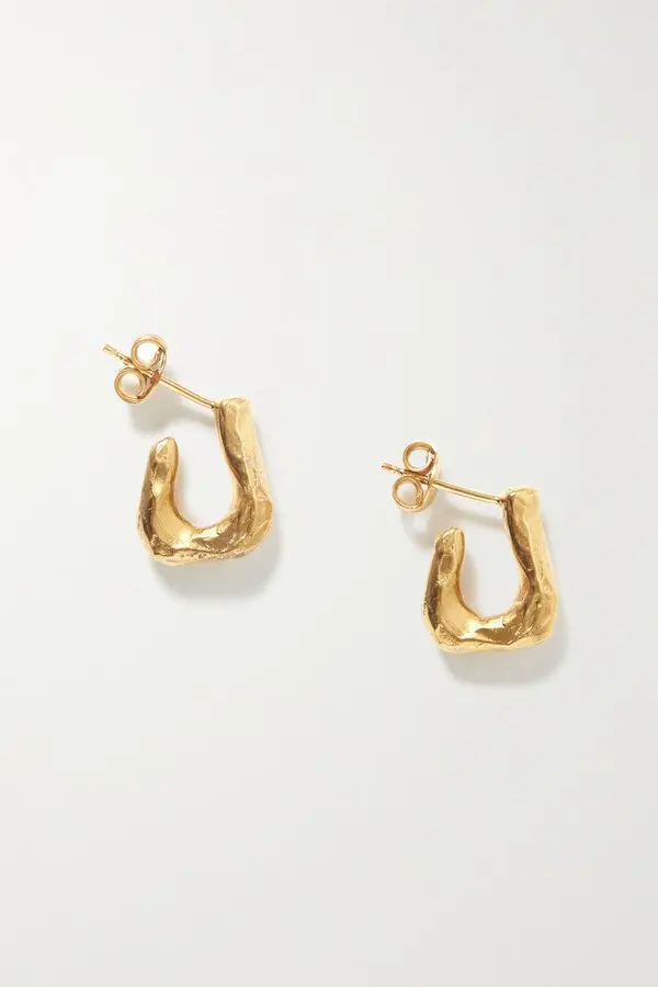ALIGHIERI Net Sustain The Mini Link Of Wanderlust Earrings - Gold