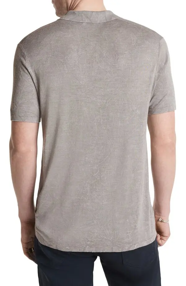 John Varvatos Chatham Regular Fit Textured Wool Blend Polo