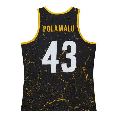 Mitchell & Ness Troy Polamalu Pittsburgh Steelers 2007 Player Burst Tank Top - Black