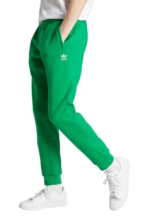 Adidas Trefoil Slim Fit Cotton Blend Sweatpants - Green