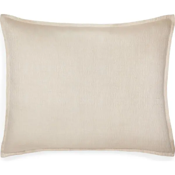 SFERRA Dresano Open Weave Cotton Sateen Sham - Oat