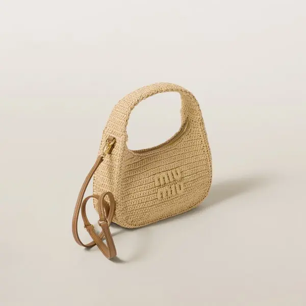 Miu Miu Wander Crochet Hobo Bag