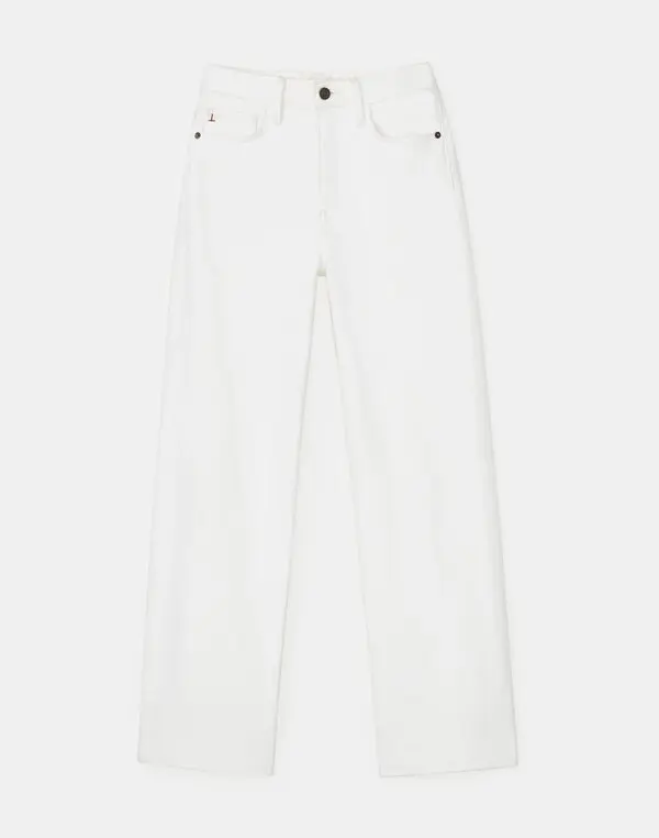 Lafayette 148 New York Denim Wyckoff Jeans - Washed Plaster