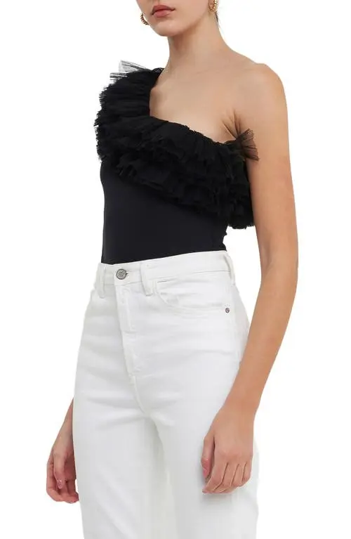 Endless Rose Tulle Ruffle Bodysuit