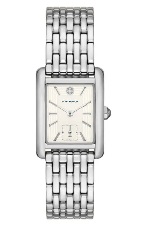Tory Burch Eleanor Stainless Steel Bracelet Watch - Silver