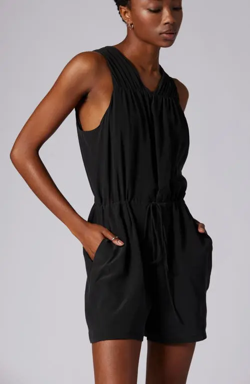 Equipment Lamara Sleeveless Silk Romper