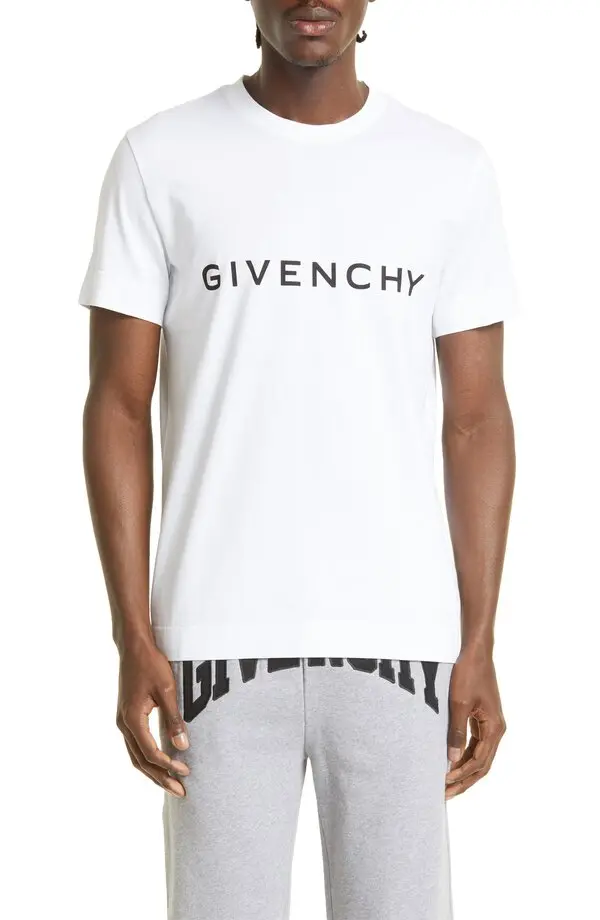Givenchy Logo Slim Fit Cotton T-shirt - White