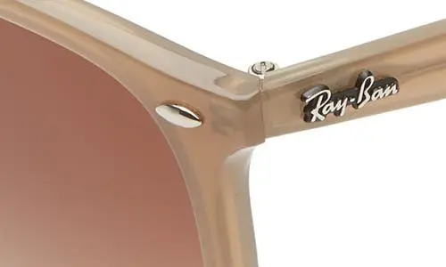 Ray-ban 54mm Round Sunglasses - Opal Beige/brown Gradient