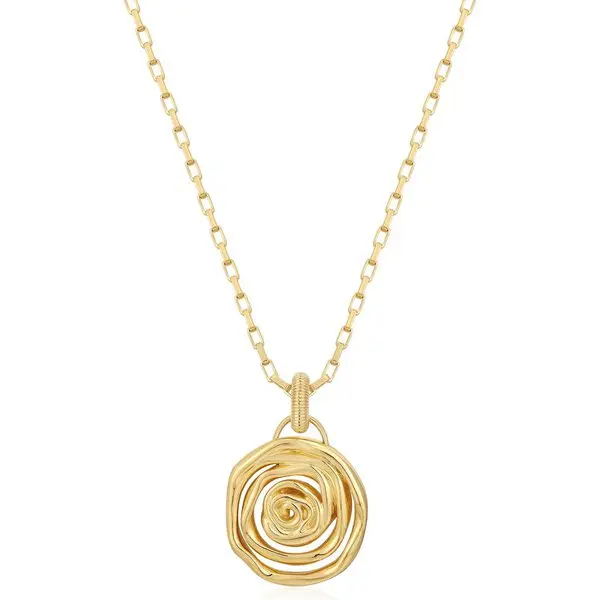 LUV AJ Rosette Coil Pendant Necklace