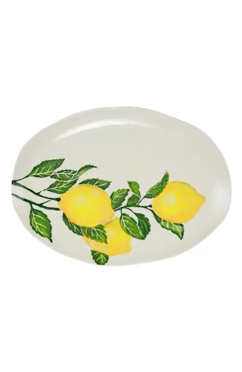 VIETRI Limoni Medium Oval Platter - Yellow