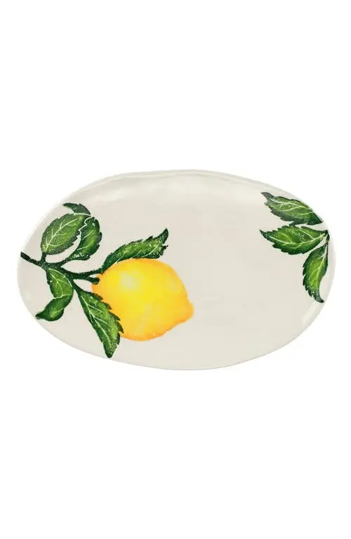 VIETRI Limoni Small Oval Platter - Yellow