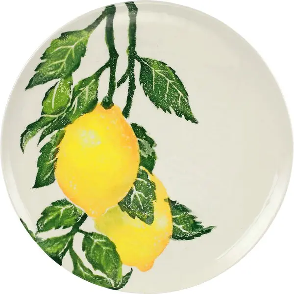 VIETRI Limoni Earthenware Clay Dinner Plate - Yellow