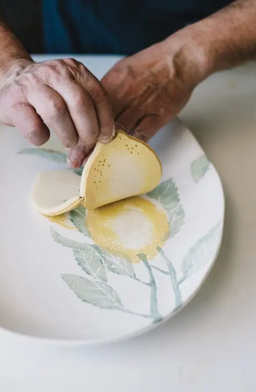 VIETRI Limoni Earthenware Clay Dinner Plate