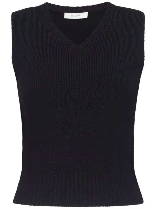 THE ROW Comi Cashmere Blend Knit Vest