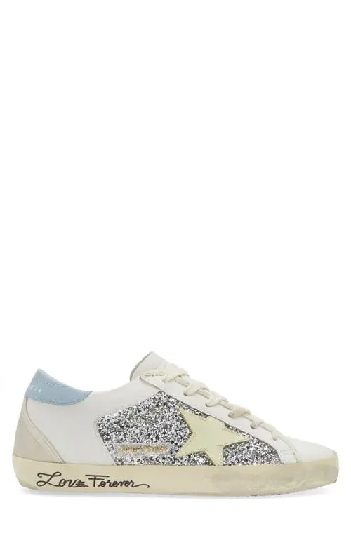 GOLDEN GOOSE Super-star Glitter Bio-based Low Top Sneakers