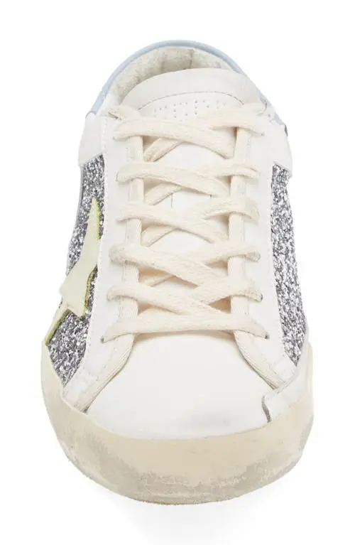 GOLDEN GOOSE Super-star Glitter Bio-based Low Top Sneakers