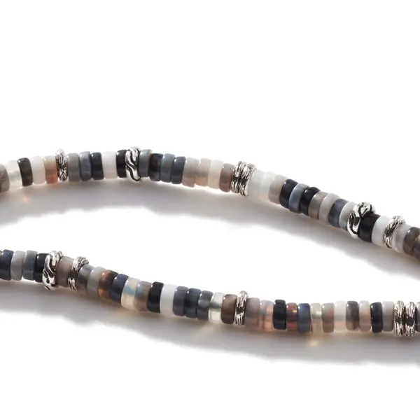 John Hardy Heishi Bead Bracelet - Sterling Silver