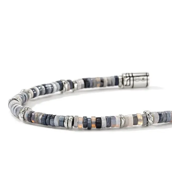 John Hardy Heishi Bead Bracelet - Sterling Silver